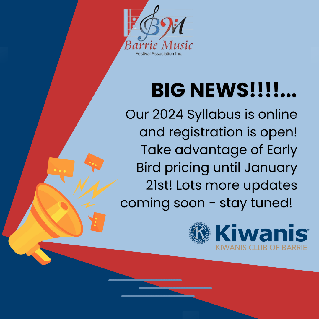 Barrie Music Festival Association - Home